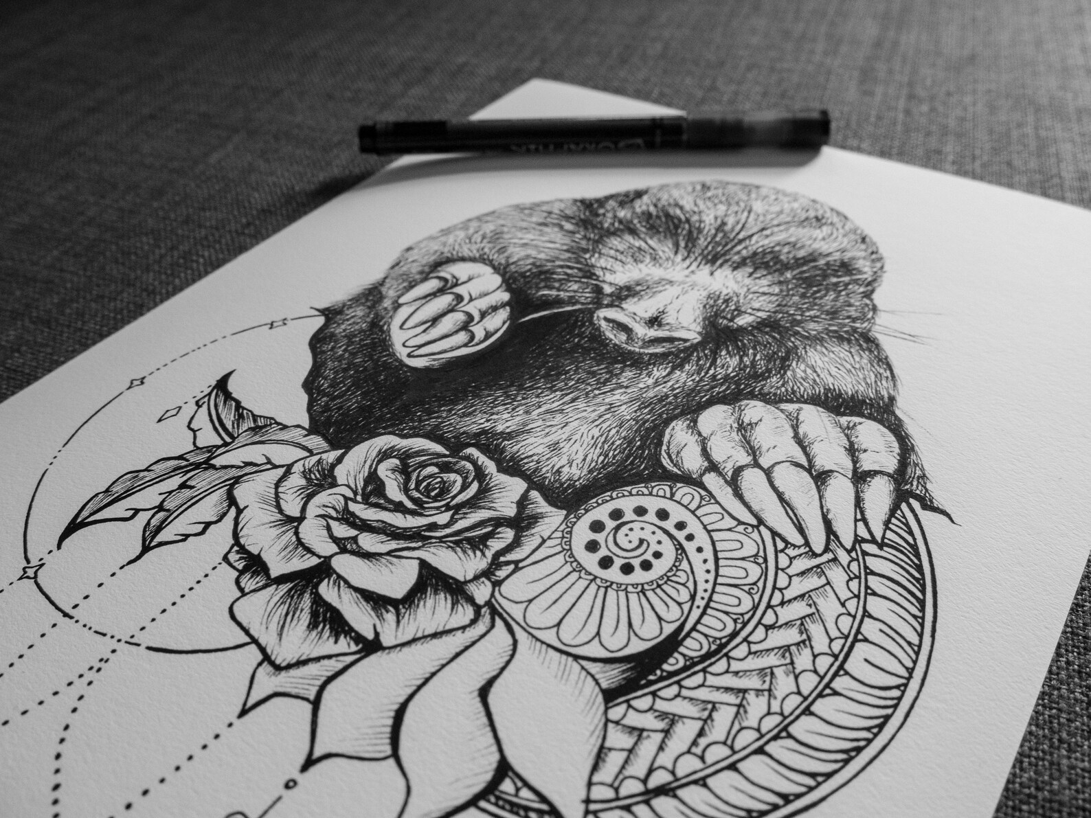 Morris Mole Mole Print - Etsy