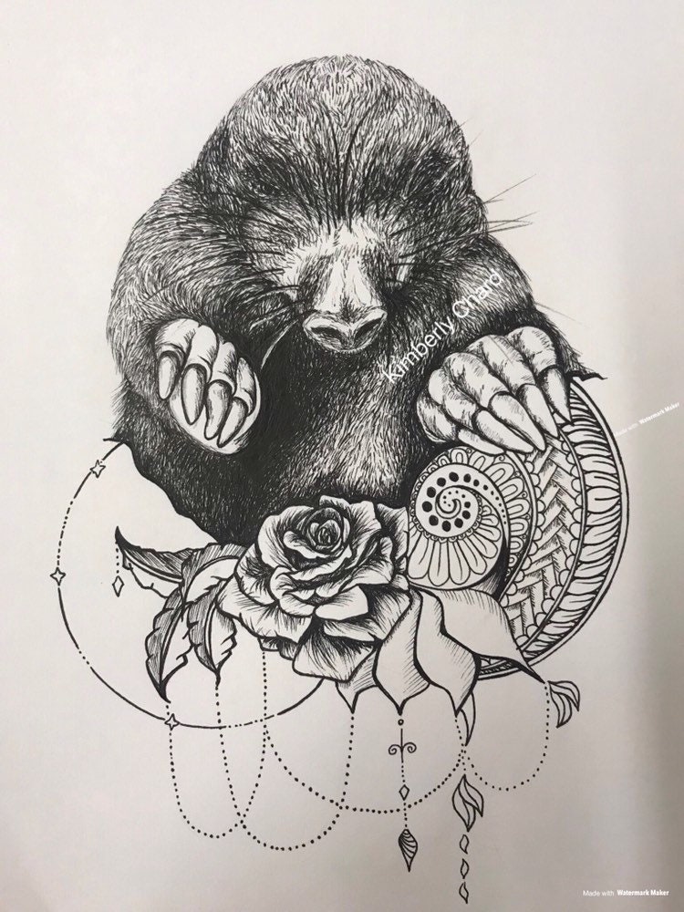 Morris Mole Mole Print - Etsy