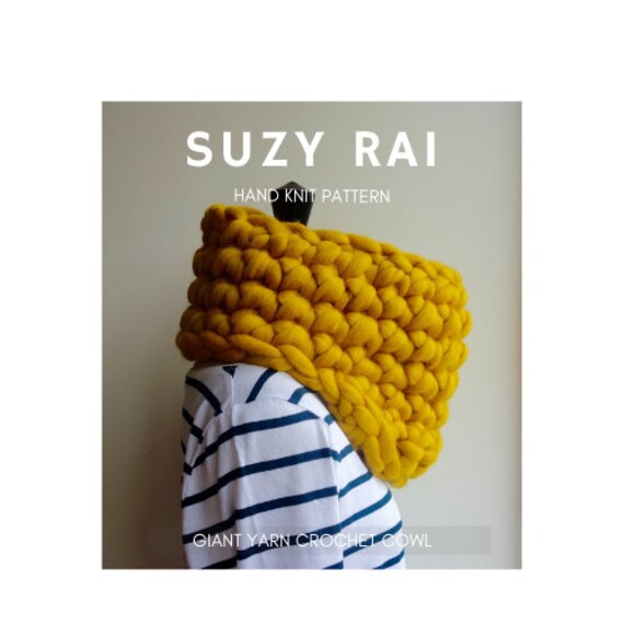 PATTERN ONLY Super Big Crochet Cowl Pattern Big Crochet - Etsy UK