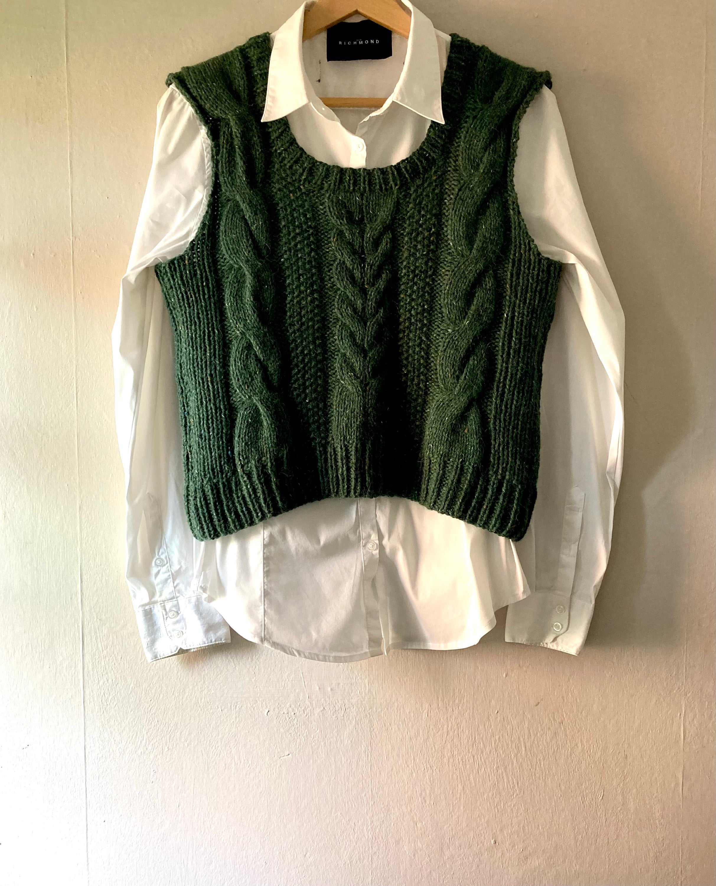 PATTERN ONLY Cable Knit Tank Top and Sweater - Etsy