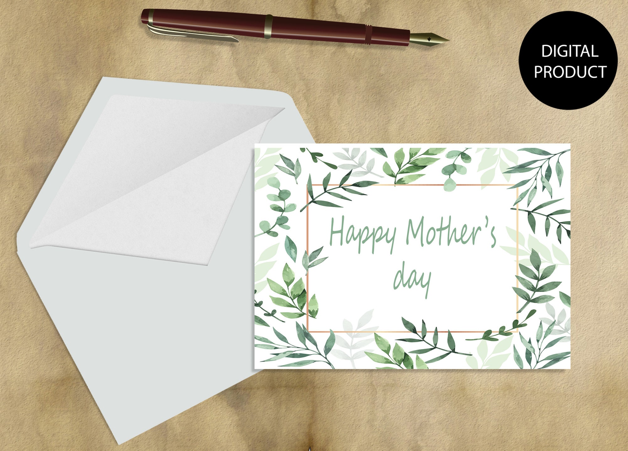 Printable Mother's Day Card, Foldable, Downloadable Mother's Day Card ...