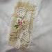 Antique Lace Snippet Cluster Pink Roses Tags Journal Clusters Shabby ...