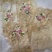 Antique Lace Snippet Cluster Pink Roses Tags Journal Clusters Shabby ...