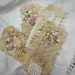 Antique Lace Snippet Cluster Pink Roses Tags Journal Clusters Shabby ...