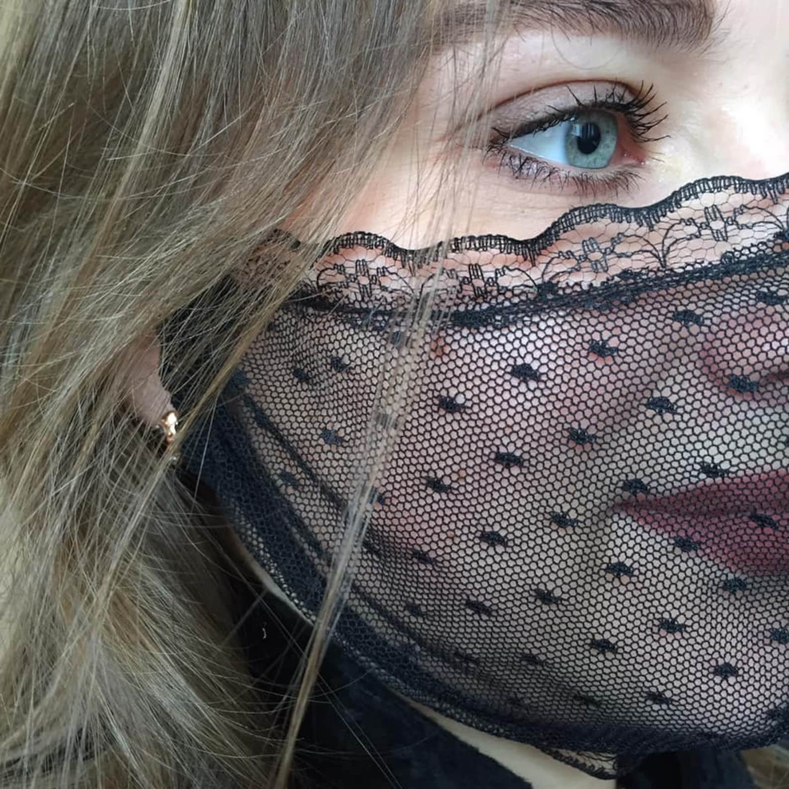 Sexy Face Mask Mesh Mask Glamorous Face Mask - Etsy