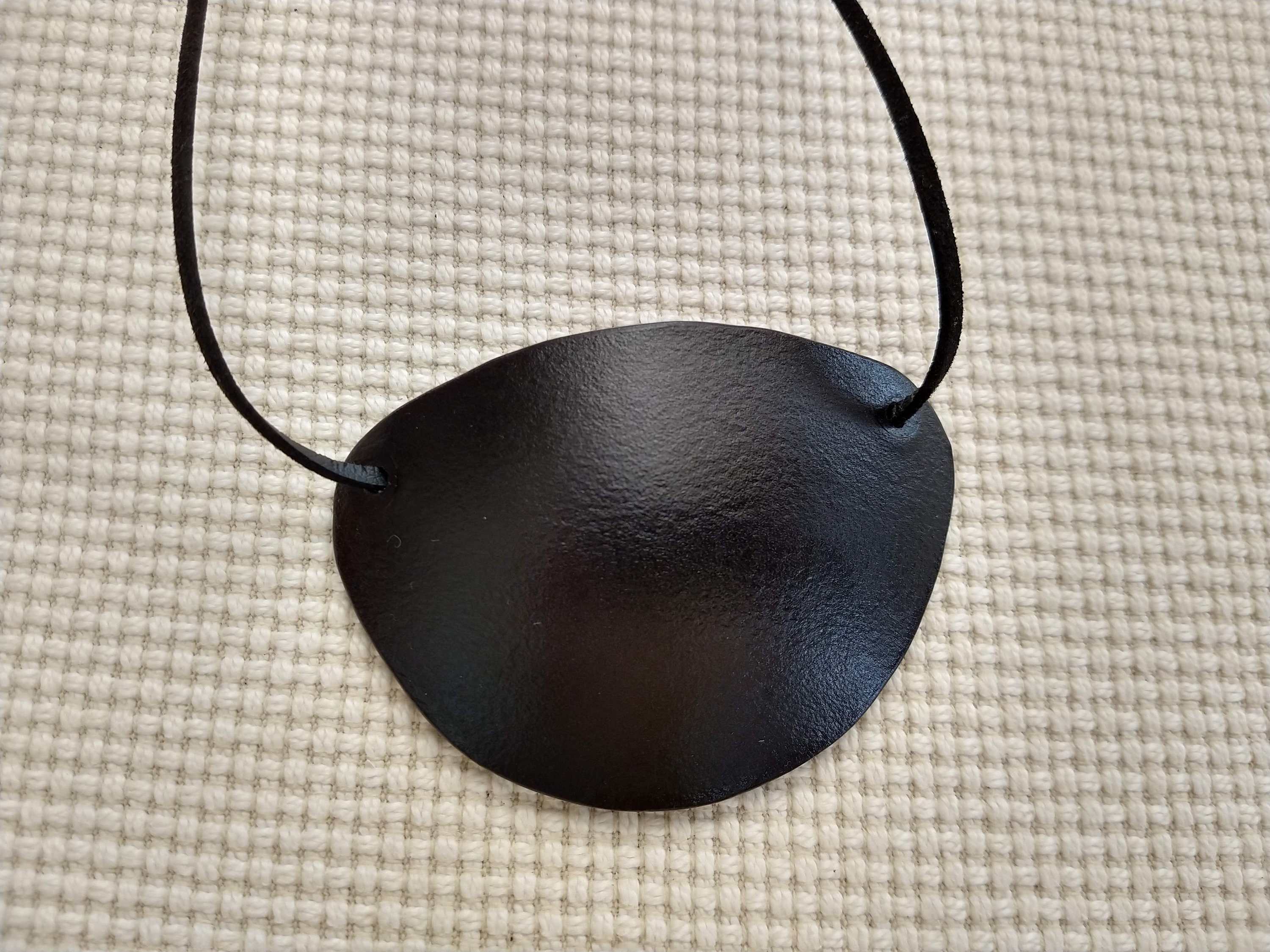 Curved Concave Leather Eye Patch for Archery, LARP, Cosplay or Medical ...
