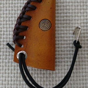 Hand Made Archery Leather String Keeper for Longbow / Horsebow / LARP ...