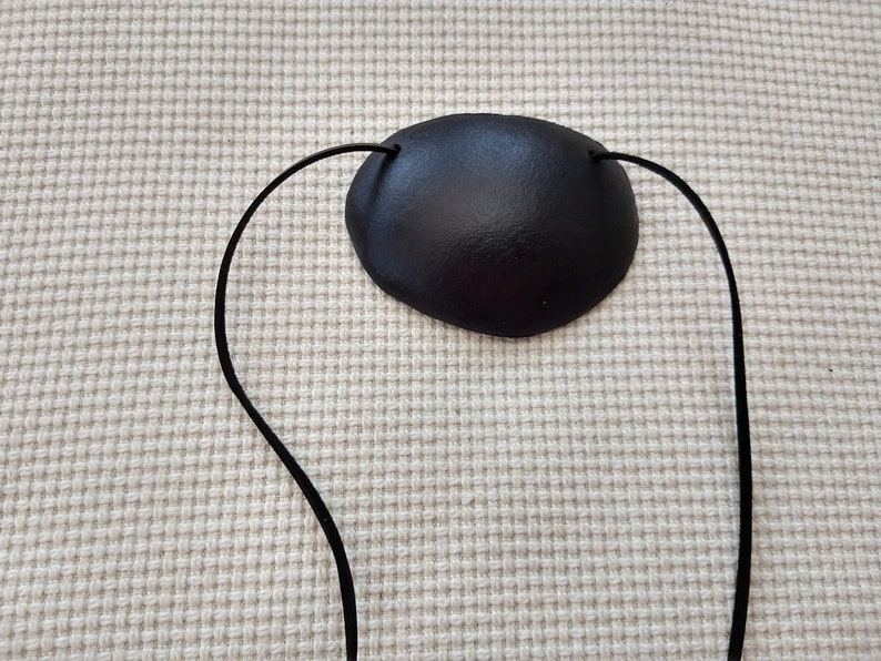 Curved Concave Leather Eye Patch for Archery LARP Cosplay or - Etsy