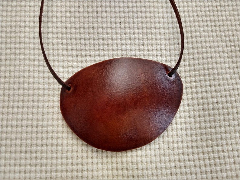 Curved Concave Leather Eye Patch for Archery, LARP, Cosplay or Medical ...