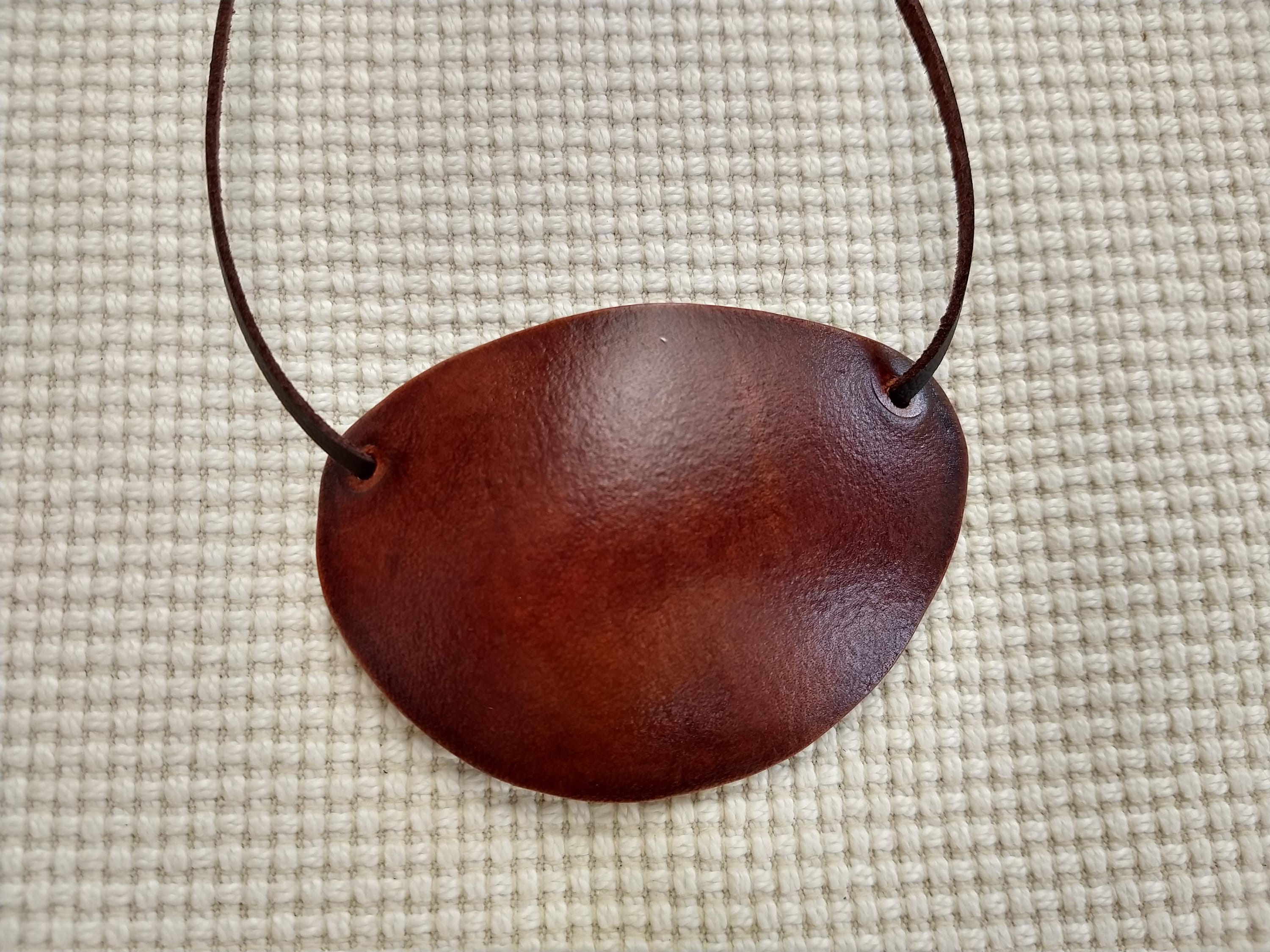 Curved Concave Leather Eye Patch for Archery, LARP, Cosplay or Medical ...