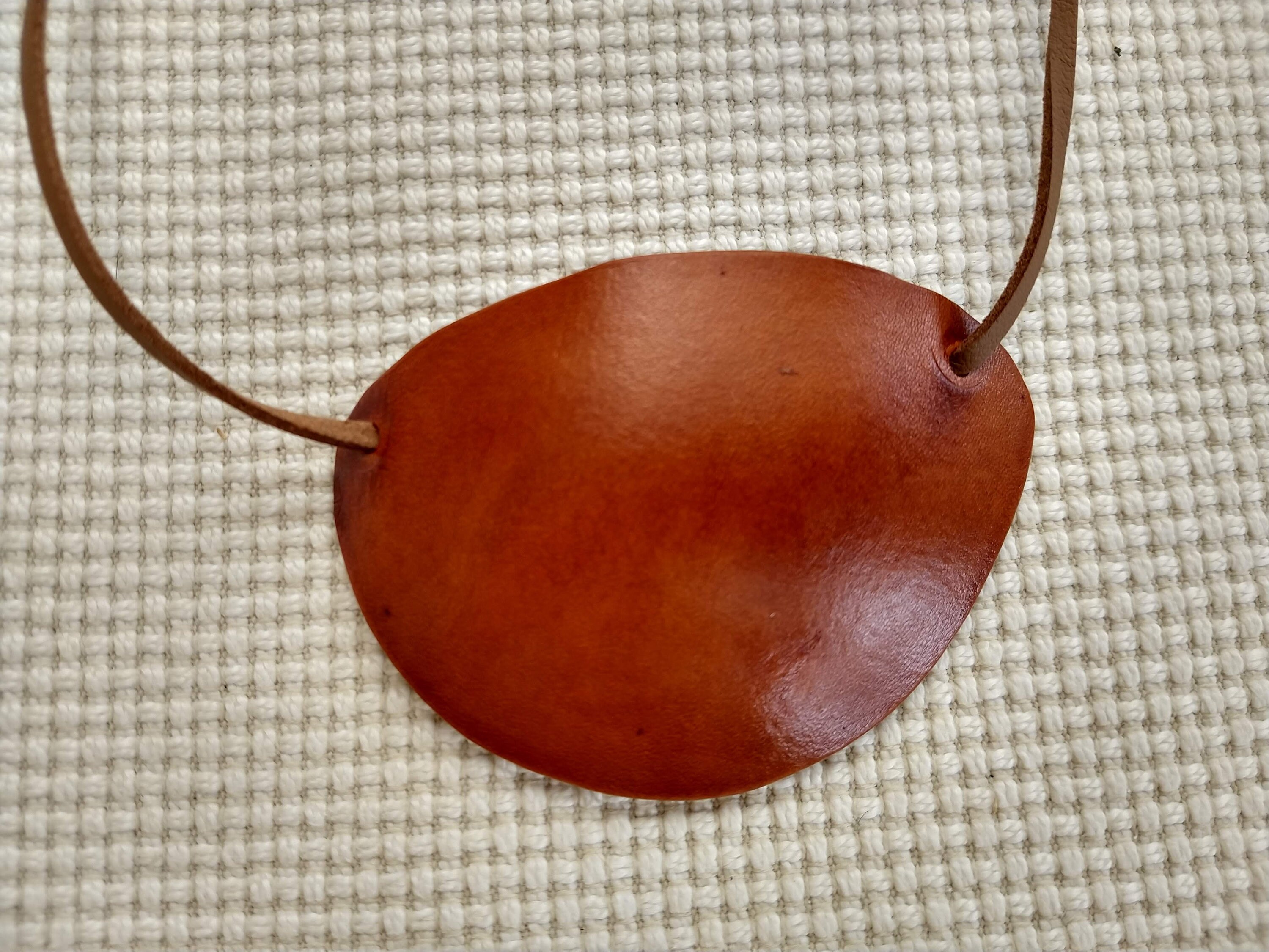 Curved Concave Leather Eye Patch for Archery, LARP, Cosplay or Medical ...