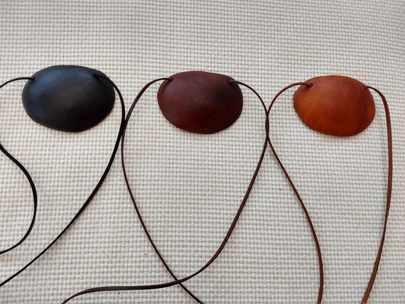 Curved Concave Leather Eye Patch for Archery LARP Cosplay or - Etsy
