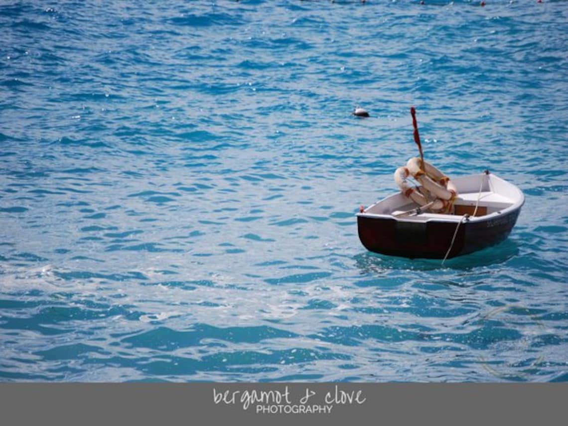 Italy Boat Print Nautical Wall Art Modern Coastal Wall Art | Etsy