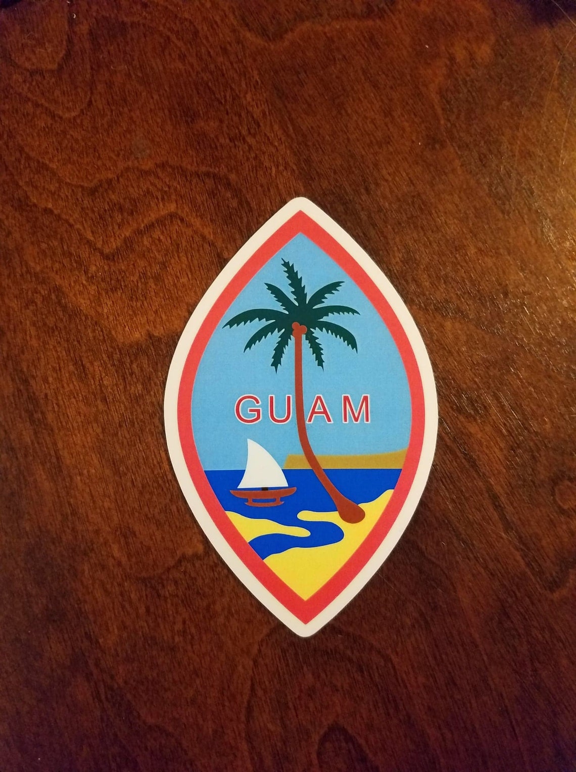 Guam Flag Decal 4 Inch Vinyl Outdoor/indoor Weatherproof - Etsy