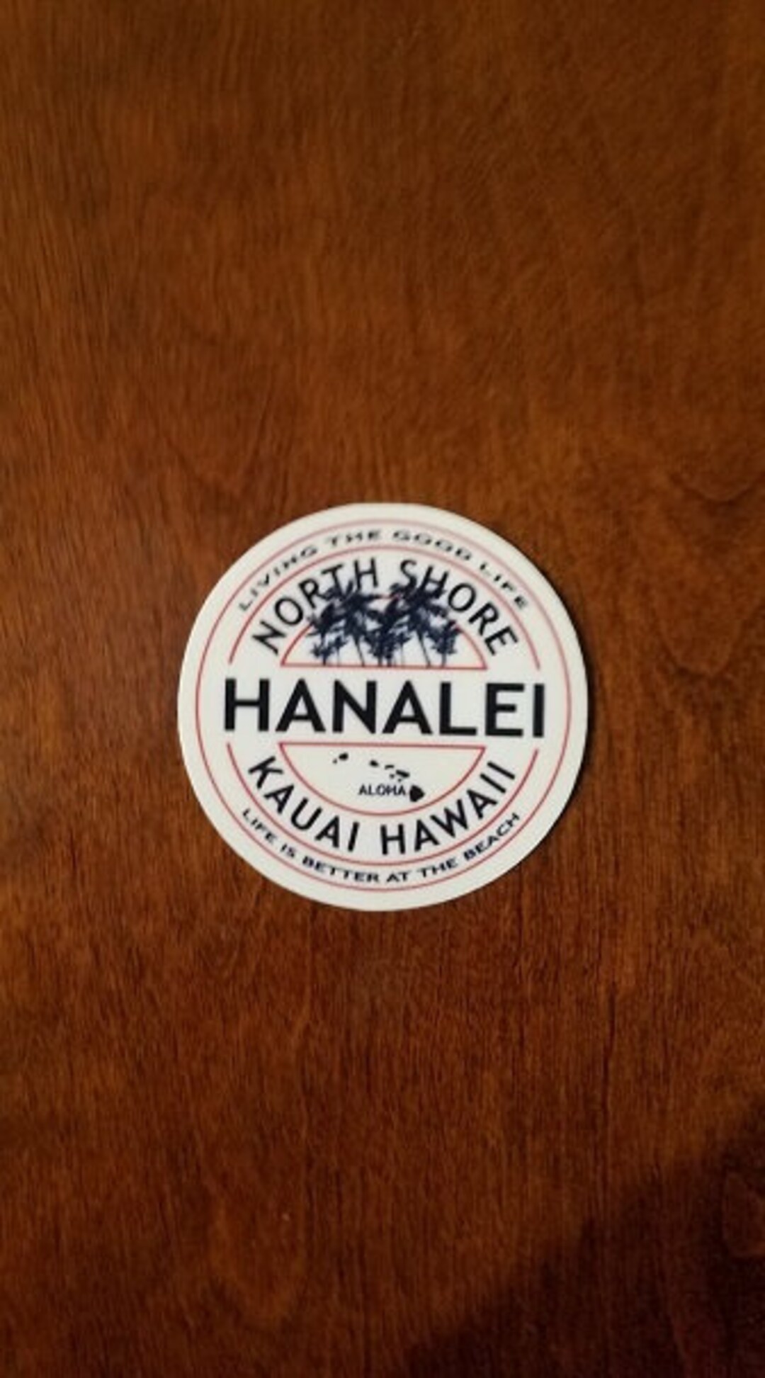 Hanalei Vinyl Sticker Indoor/outdoor Use 3 Inch - Etsy