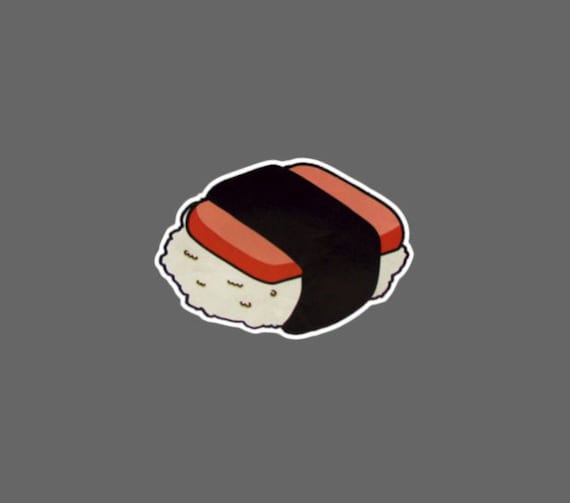 Spm Musubi Vinyl Sticker 3 Inch Indoor/outdoor Weatherproof - Etsy