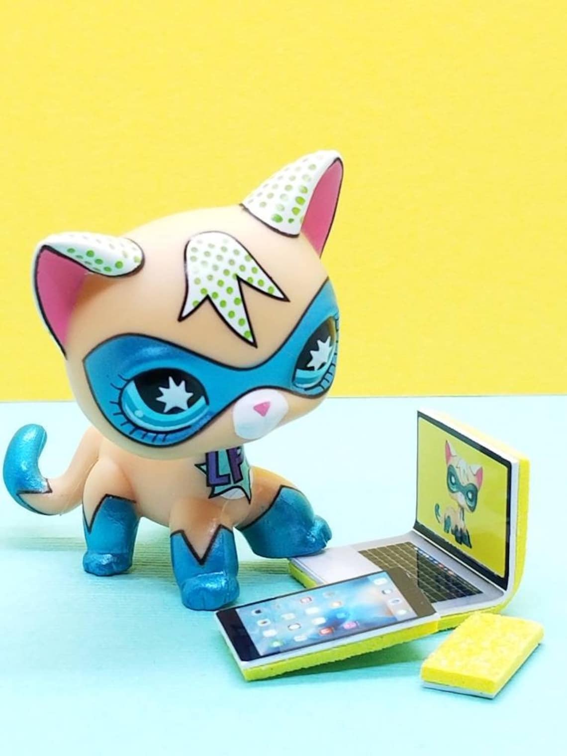 Littlest Pet Shop LPS 3 Pcs Accessories Laptop Tablet Cell - Etsy