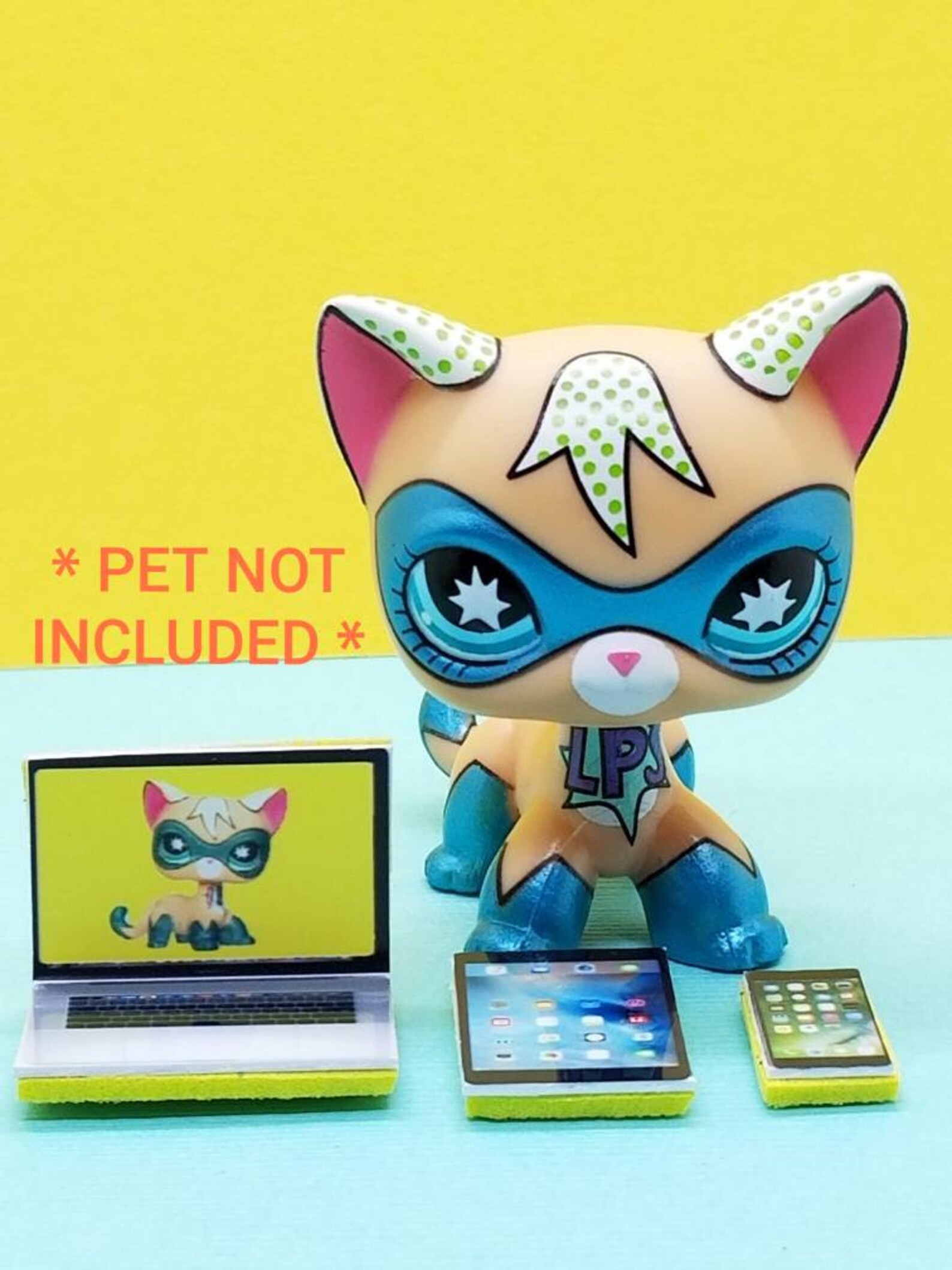 Littlest Pet Shop LPS 3 Pcs Accessories Laptop Tablet Cell - Etsy