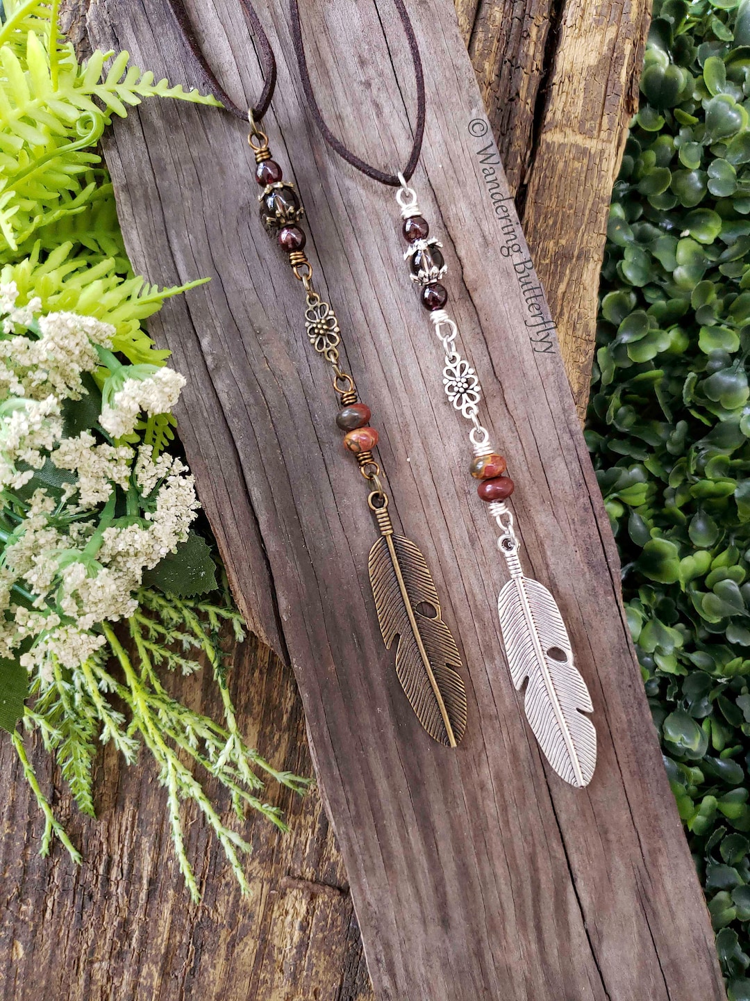 Feather Car Charm, Neutral Car Decor, Brown Car Accessory, Earthy Car ...