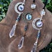 Cat Car Charm, Boho Moon Decor, Moon Suncatcher, Crystal Car Charm, Cat ...