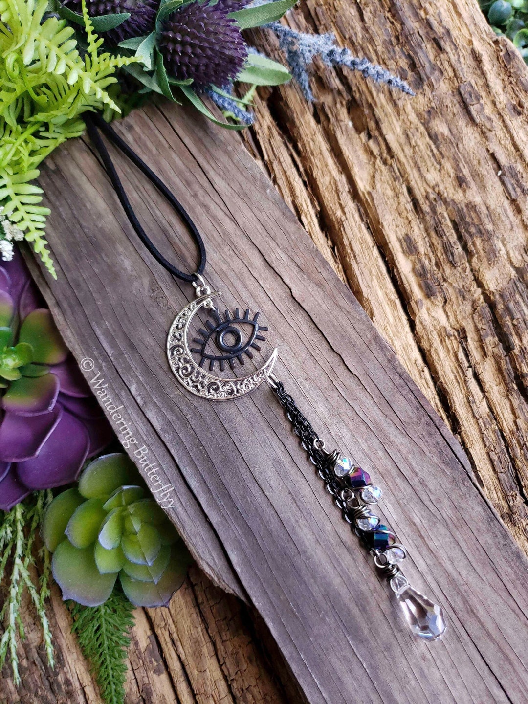 Eye Car Charm, Moon Car Charm, Witchy Car Decor, Third Eye Charm ...