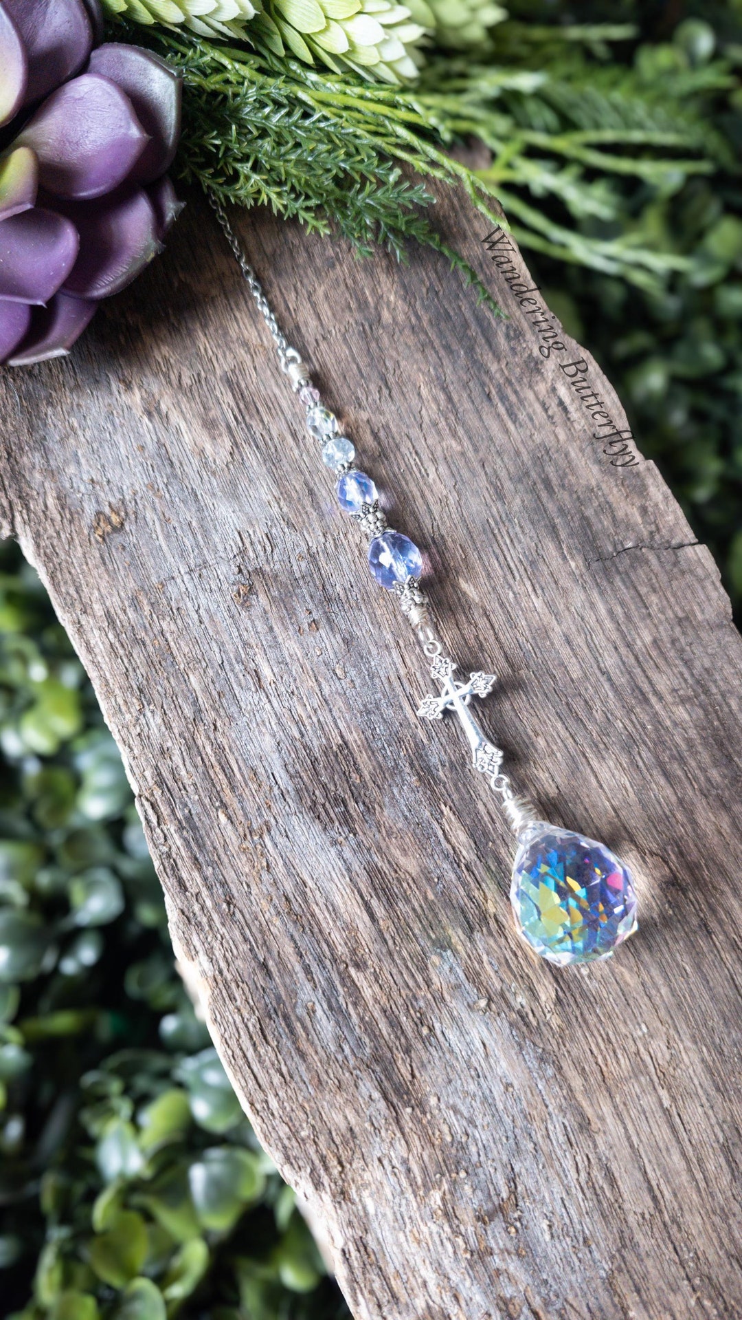 Cross Car Charm, Christian Car Charm, Catholic Car Decor, Religious Car ...