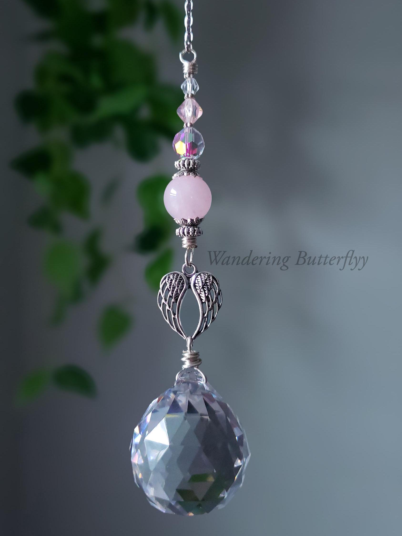 Guardian Angel, Angel Wing Car Charm, Protection Car Charm, Memorial ...