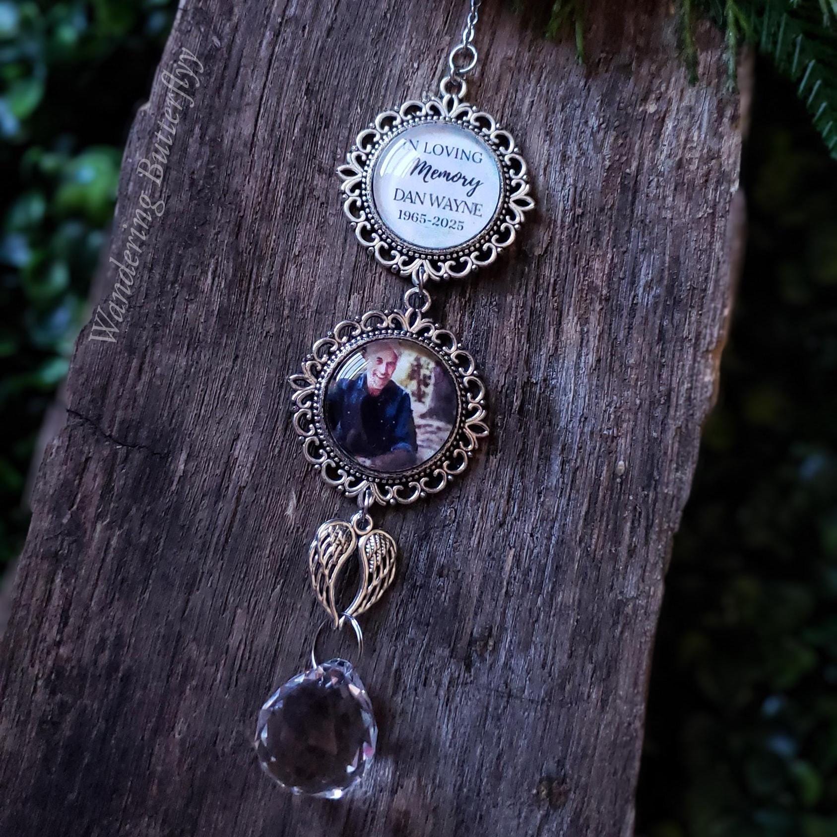 Parent Loss Memorial, in Memory Of, Photo Car Charm, Uncle Memorial ...