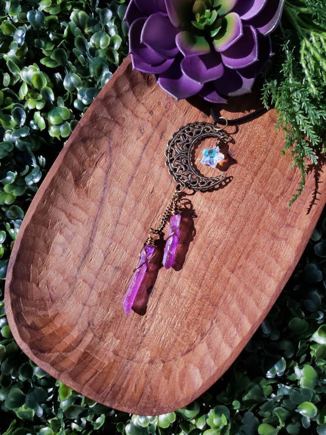 Crystal Car Charm, Witchy Car Charm, Boho Car Charm, Quartz Car Decor ...