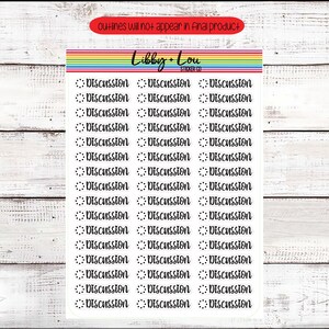 School Planner Sticker |test | Quiz | Study | Reading | Discussion ...