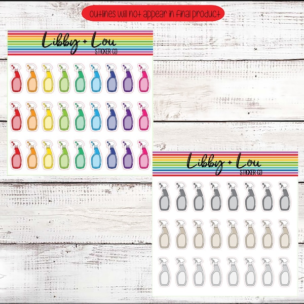 Cleaning Planner Stickers - Etsy