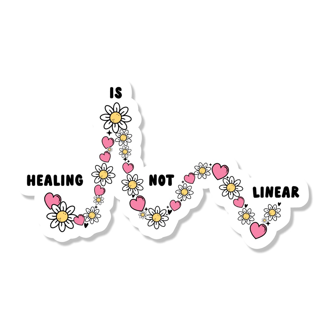 Healing is Not Linear Vinyl Decal | Laptop Decal | Die Cut Sticker ...