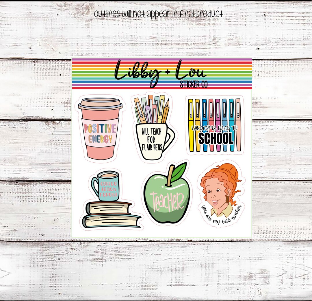 Teacher Planner Sticker | School Planner Sticker | Academic Planner ...