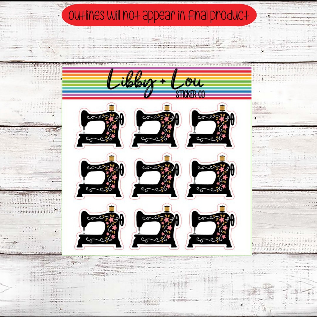 Sewing Planner Sticker | Antique Sewing Machine | | Calendar - Etsy