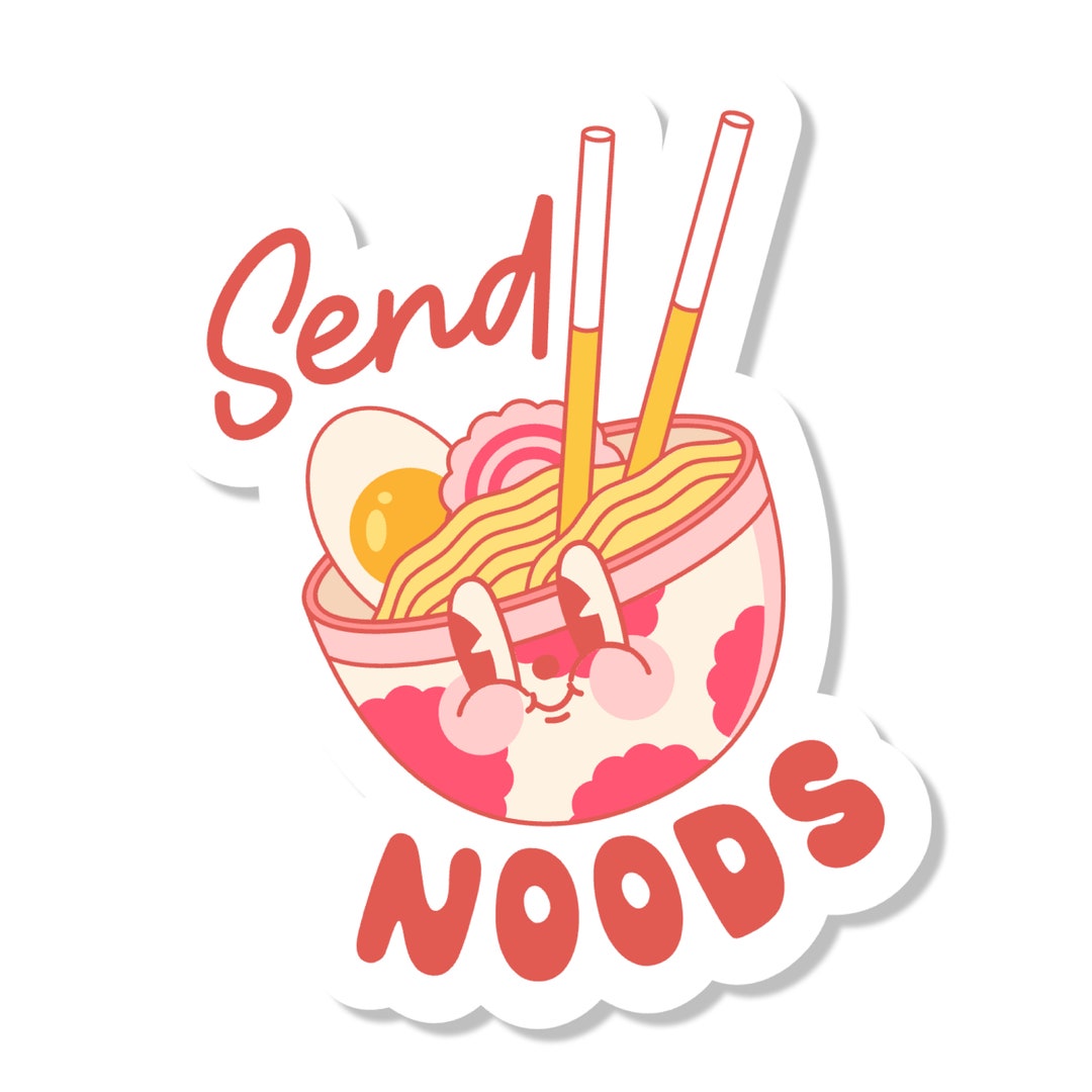 Send Noods Vinyl Decal | Funny Laptop Decal | Die Cut Sticker | - Etsy