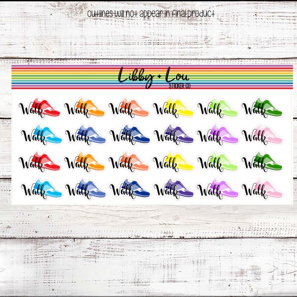 Walk Stickers - Etsy
