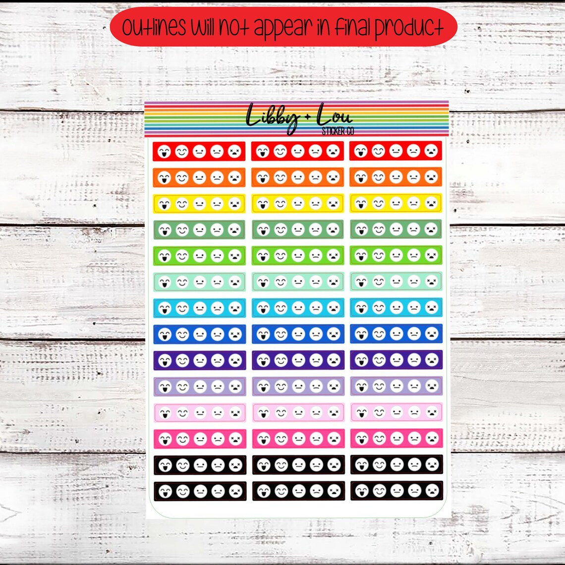 Planner Stickers | Mood Tracker | Mental Health | Self Care Sticker ...