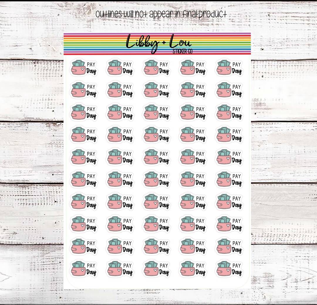 Pay Day Planner Sticker | Budget Planner | Monthly Planner | Libby and ...