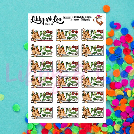 Meal Prep Planner Sticker Family Dinner Supper Dinner | Etsy