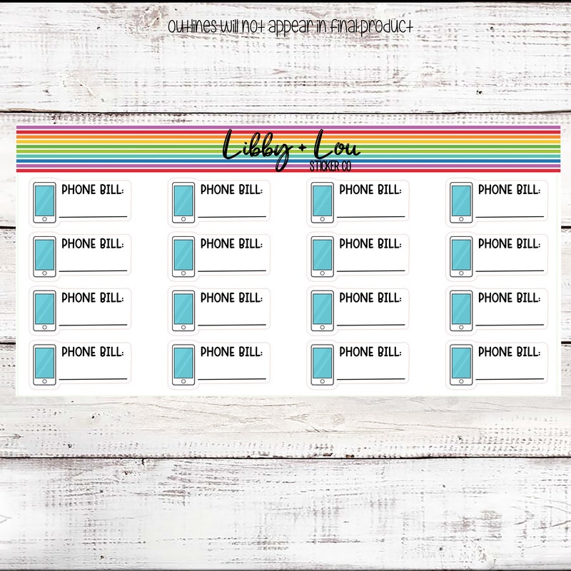 Bill Pay Stickers - Etsy