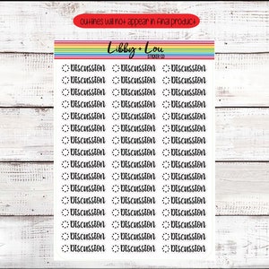 Planner Sticker | Discussion + Discussion Responses | Online College ...
