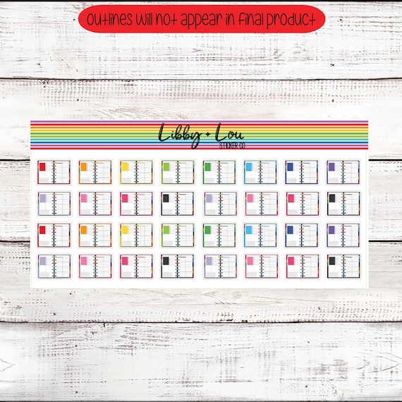 Dashboard Layout Planner Stickers Planning Time Libby and | Etsy