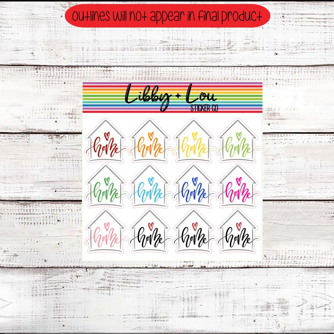 Home Planner Sticker House Rainbow Libby and Lou Sticker - Etsy Polska Home Planner Sticker House Rainbow Libby and Lou Sticker - Etsy Polska
