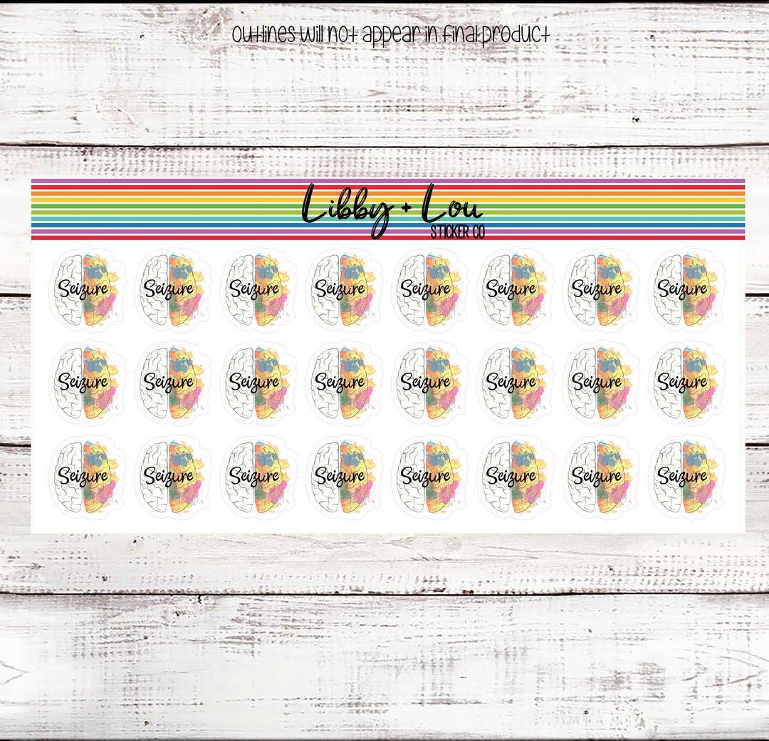 Seizure Tracker Planner Sticker Epilepsy Grand Mal Seizure Libby and ... Seizure Tracker Planner Sticker Epilepsy Grand Mal Seizure Libby and ...