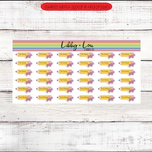 School Planner Stickers | Field Trip Stickers | No School | Testing ...