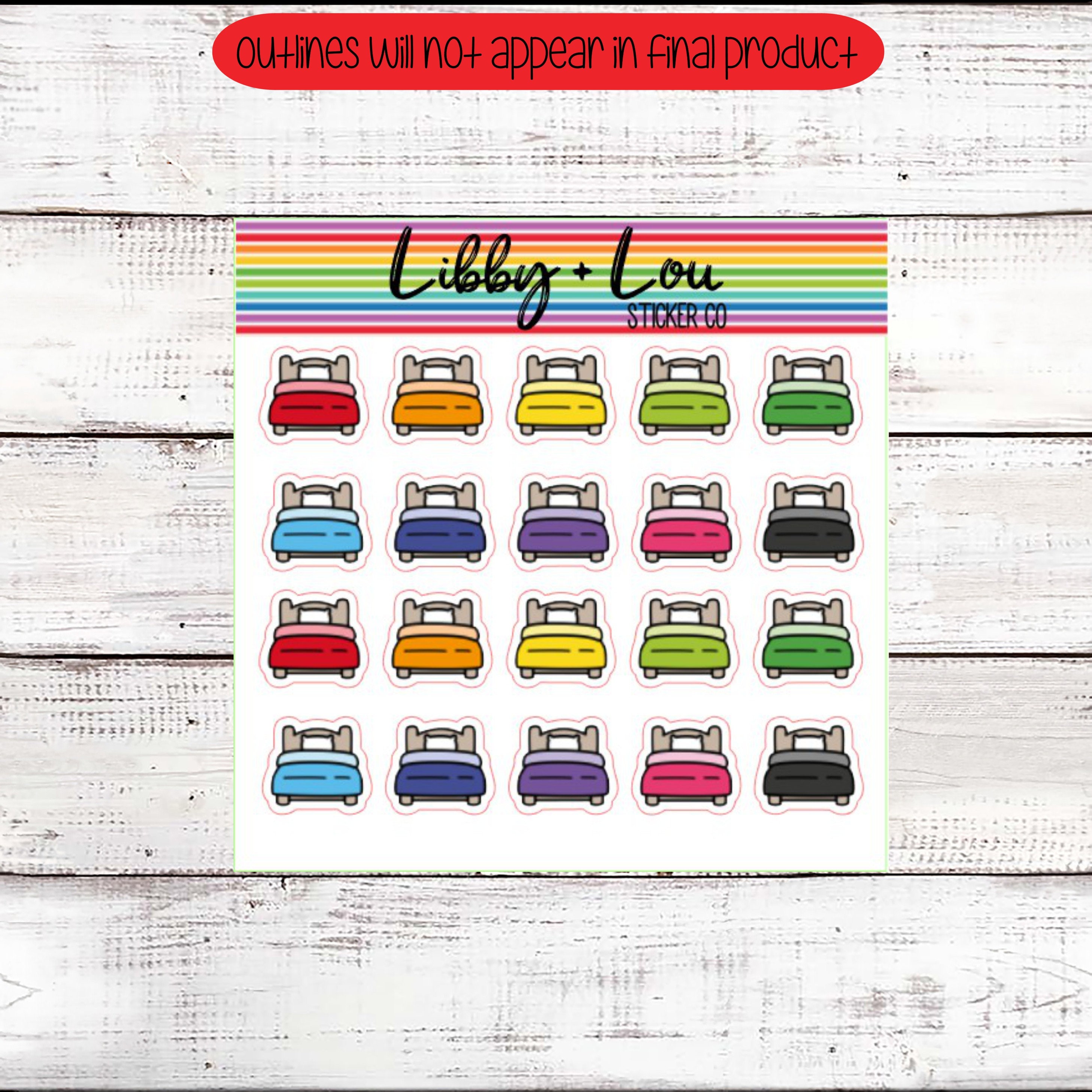 Bed Planner Sticker | Nap Time | Sleep | Calendar | Mini Icon Sheet - Etsy