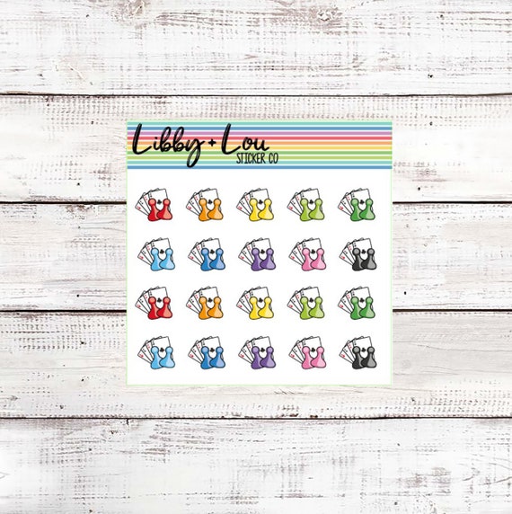 Card Game Night Planner Sticker Poker Night Rummy Gin | Etsy