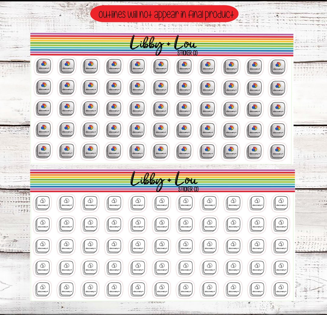 Discovery + Planner Sticker | Tv Show Sticker | Movie Sticker ...