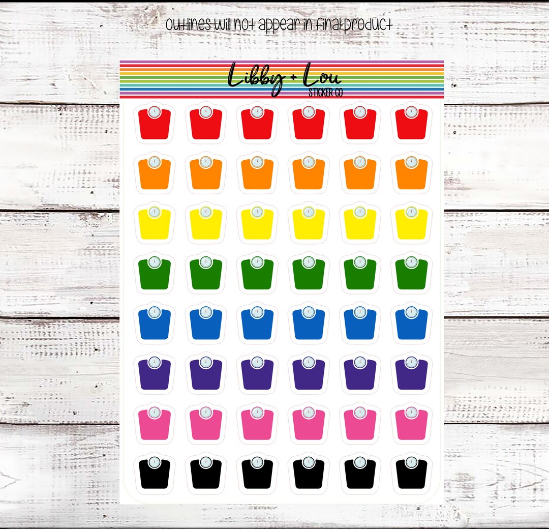 Scale Planner Sticker | Weight Loss Sticker | Diet Sticker - Etsy
