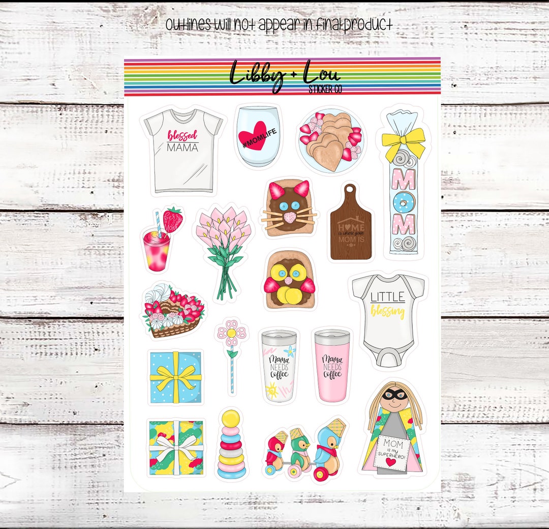 Mothers Day Planner Sticker | Libby and Lou Sticker Co - Etsy